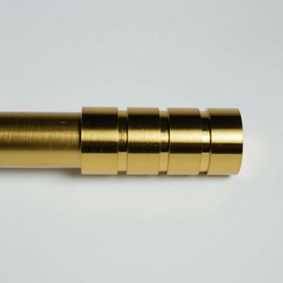 China 28mm Modern No Drilling Plating Copper Curtain Finials for sale