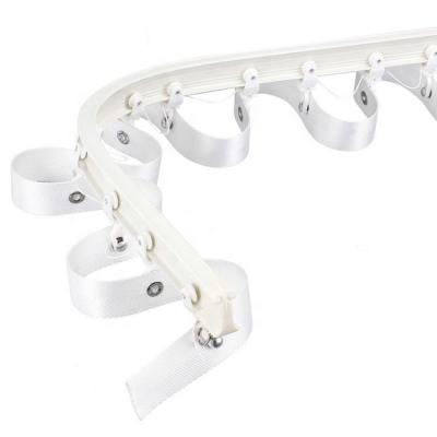 China Home Swish Sliding Double Curtain Rail Tracks For Bay Window for sale