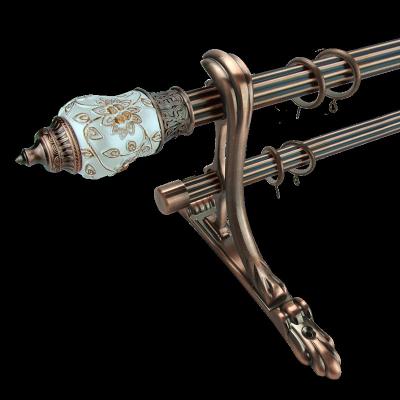 China Moslim sneed de Russische 0.4mm Dubbele Staven van het Buisgordijn Te koop