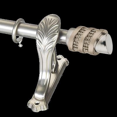 China Moderne Spiraalvormige Bijvoegseldiamant 0.6Mm SS Gordijnstaven Te koop