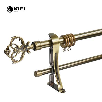 Cina Doouble inquadra le aste della tenda di stile del tubo di 25/19MM con modellato in vendita