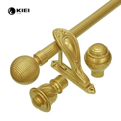Cina Colore dell'oro di Palo della tenda del tubo del metallo di 28MM per la decorazione dell'interno in vendita