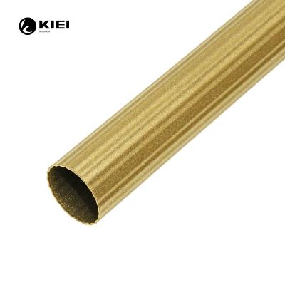 Cina Colore dell'oro di Palo della tenda del tubo del metallo di 28MM per la decorazione dell'interno in vendita
