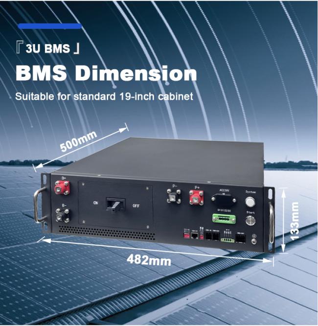 high voltage BMS(HV BMS) 125A 384V battery management system for lithium battery pack with CAN RS485 communication for BESS 1