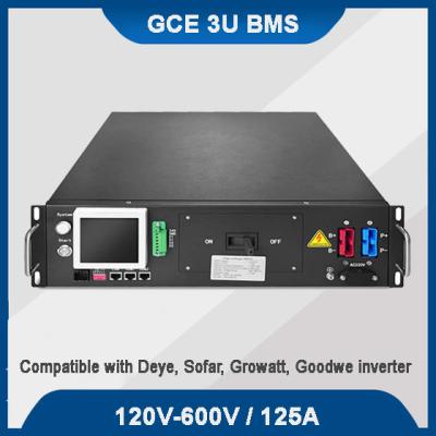 중국 GCE BMS LFP 시스템 150S 480V 125A 고전압 마스터 슬라브 BMS와 15S 16S 24S BMU 태양 에너지 저장 시스템 판매용