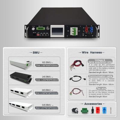 Chine Lifepo4 BMS120V-500V 2U Système de gestion de la batterie BMS haute tension Pour les batteries LFP NMC LTO de BESS UPS Power Solar ESS à vendre