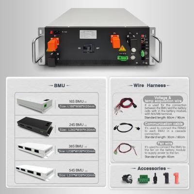 중국 전문 고전압 BMS LFP/NMC/LTO 224S 716.8V 200A 맥스 리?? 셀 배터리 BMS 시리즈 / 병렬 판매용