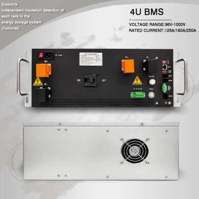 중국 ESS 컨테이너 BMS 솔루션, 256V 250A 리?? 배터리 관리 시스템 판매용