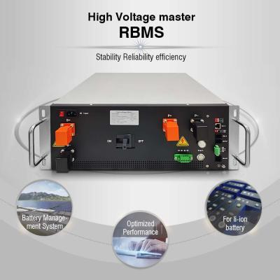 China GCE BMS 768V 125A 4U Master BMS high voltage Lithium Passive Balancing 19 inch BMS for UPS Relay Contactor Protection for sale