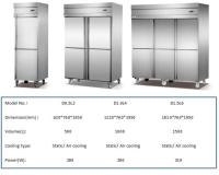 China Multiscene Restaurant Style Refrigerator Freezer Soundless Removable for sale