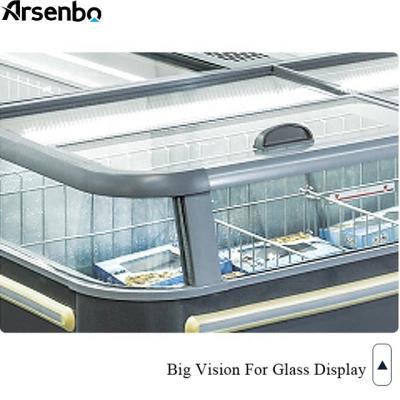 Cina Bene durevole anticorrosivo 220V del congelatore senza coperchio dell'esposizione di Multiscene in vendita
