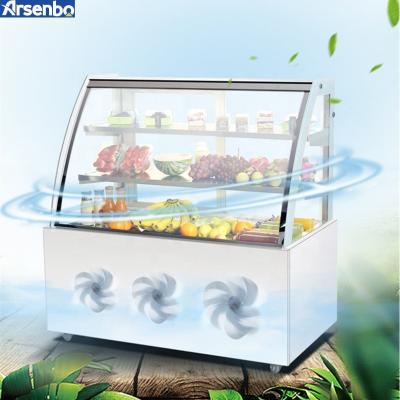 Cina Piccolo contatore pratico dell'esposizione del dolce 50HZ, vetrina di vetro verticale del dolce del refrigeratore in vendita