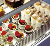 China Omni Directional Cake Display Refrigerator Marble Anticorrosive for sale