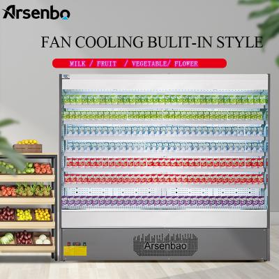 Cina Costruito in Gray Multideck Open Chiller Durable resistente alla corrosione in vendita