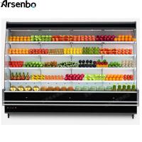 China Durable Vertical Open Chiller Display , 220V Multideck Refrigerated Display Cabinets for sale