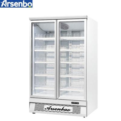 中国 Multiclimateの縦のガラス ドアのフリーザー、750W 3ドアのマーチャンダイザー冷却装置 販売のため