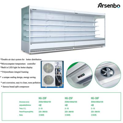 Cina Microcomputer più freddo aperto anticorrosivo di Multideck temporaneo per il supermercato in vendita