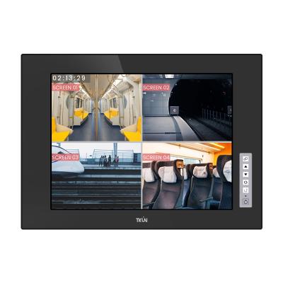 China TKUN 15 Inch Front Panel Buttons  Industrial Monitor Security Display Embedded InstallationTerminal Equipment V150-HD for sale