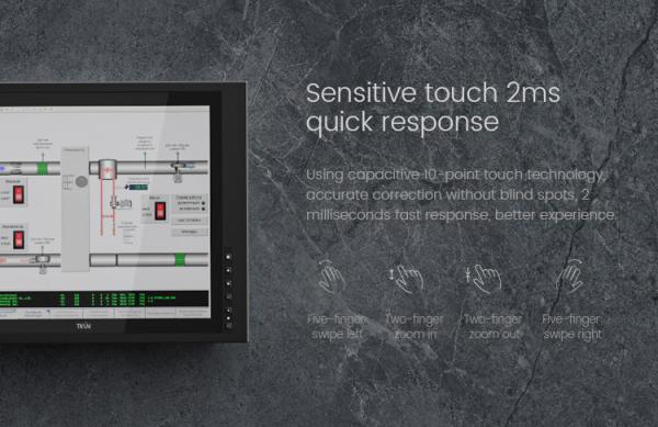 Quality 17 Inch Embedded Industrial HD Resistance Touch Screen Anti-Electromagnetic for sale