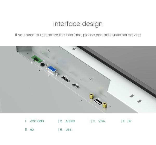 Quality 17 Inch Embedded Industrial HD Resistance Touch Screen Anti-Electromagnetic for sale