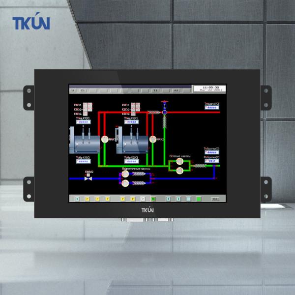 Quality 6.4-inch Industrial-grade Touch Screen Display Flush Mounted Metal Structure for sale