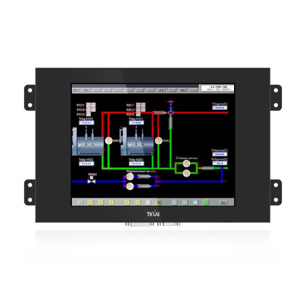 Quality 6.4-inch Industrial-grade Touch Screen Display Flush Mounted Metal Structure for sale
