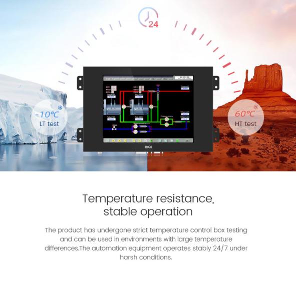 Quality 6.4-inch Industrial-grade Touch Screen Display Flush Mounted Metal Structure for sale