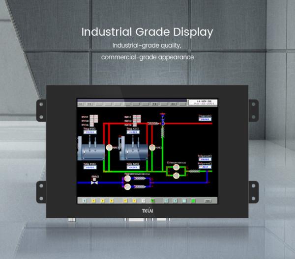 Quality 6.4-inch Industrial-grade Touch Screen Display Flush Mounted Metal Structure for sale