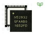 China Nrf52832-qfaa-r Noordse Halfgeleidernrf52832 Bluetooth v4.0 2Mbps 3V 48-speld Te koop