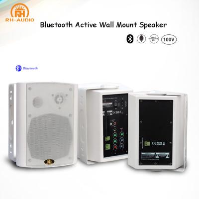 China RH-AUDIO Wireless Active Wall Speaker with Blue tooth Function and AUX Input for PA System for sale