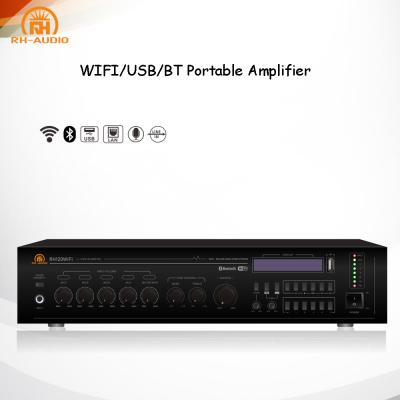 China RH-AUDIO Power Amplifier with WIFI BT USB for Multiroom Background Music System for sale