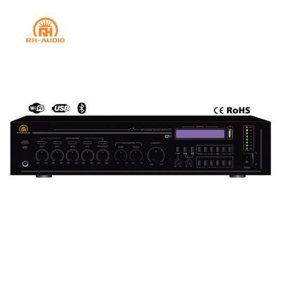 China RH-AUDIO 5 Zone WIFI Amplifier with BT USB LAN Port for Mulitzone System Music Playing for sale