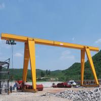 China Industrial Workshop Gantry Crane 9m Single Girder Remote Control for sale