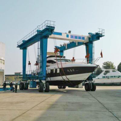 Cina Attrezzatura di sollevamento di viaggio dell'yacht della gru a portale A8 del porto della ruota di Electric Power in vendita