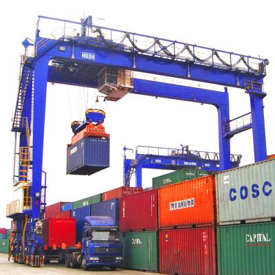 Cina Gru a cavalletto provista di pneumatici del contenitore A6 utilizzata in porto 30m in vendita