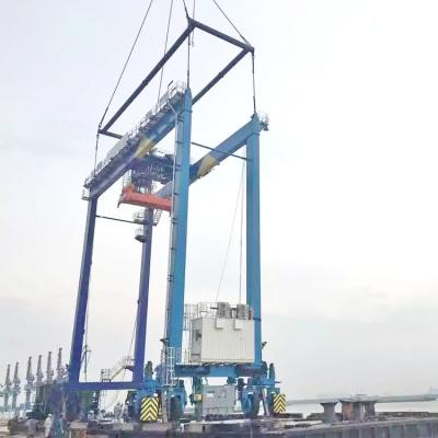 Cina Gru a cavalletto del container del pneumatico 50ton con movimento flessibile in vendita
