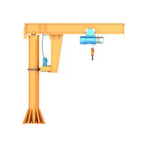 China A3 Floor Mounted Jib Crane Remote Control 1 Ton Capacity for sale