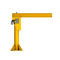 China Remote Control Floor Mounted Jib Crane Electric Hoist For Workshop for sale