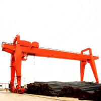 China Highly Efficient Double Girder Gantry Crane For Lifting With Hooks for sale