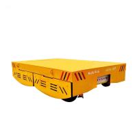 China Material Handling Rail Transfer Motorized Platform Carts for sale
