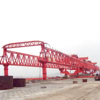 China 100 Ton Beam Launcher Machine Double Truss Bridge Erection for sale