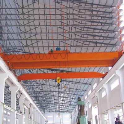 China 20 Ton Double Girder Overhead Bridge Crane For Warehouse Te koop