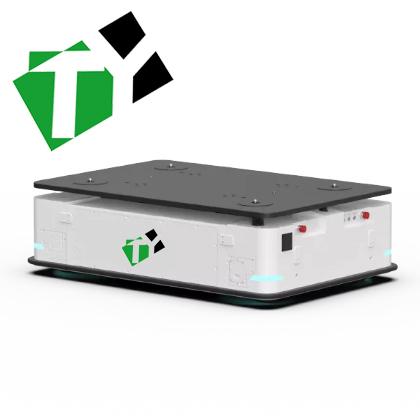 AGV Automated Guided Vehicle in industrial setting