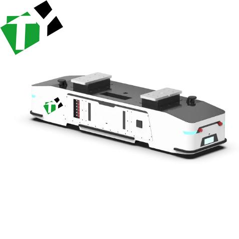 AGV Automated Guided Vehicle in industrial setting