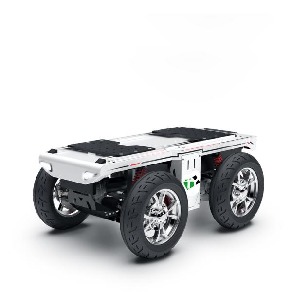 Quality 48V UGV Wire-Controlled Four Wheel Drive Chassis Load 500kg IP44 Protection for sale