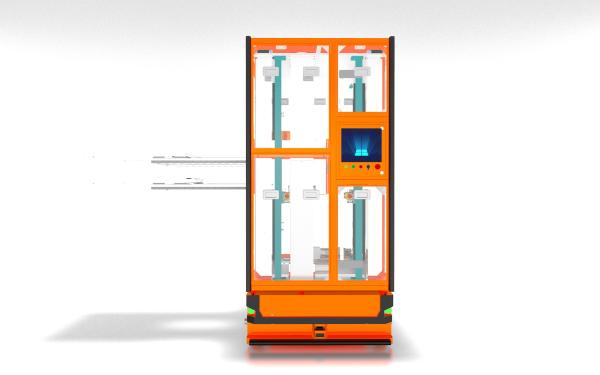 Quality Omnidirectional AGV Semiconductor Panel Dual Platform Lift Telescopic Feeding for sale