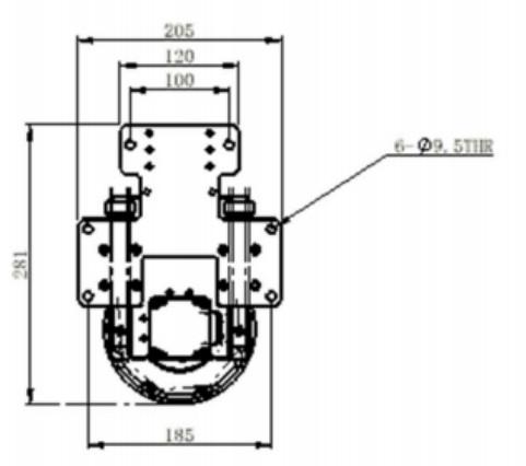 Quality Diameter 152mm AGV Mecanum Wheel Drive Assembly Load 100KG Power 200W for sale