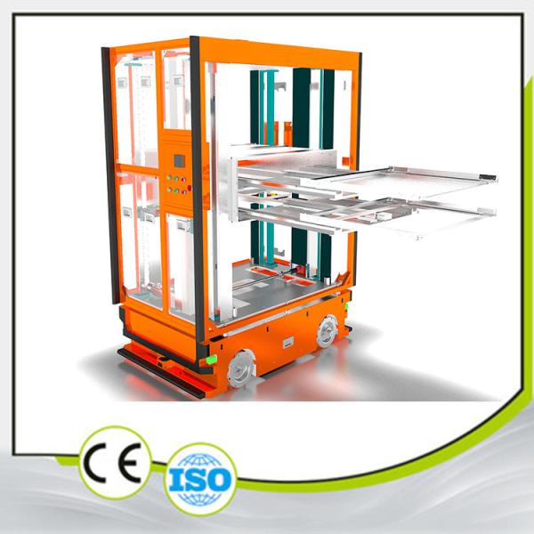 Quality Omnidirectional AGV Semiconductor Panel Dual Platform Lift Telescopic Feeding for sale