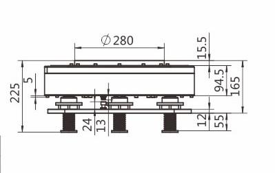 Quality Load 1000KG Warehousing AGV Lifting Mechanism Assembly AMR Lifting Rotating for sale
