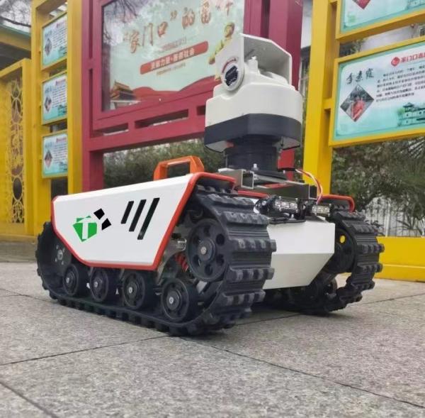 Quality Multifunctional Tank Chain Driven UGV Chassis For Outdoor Obstacle Crossing for sale